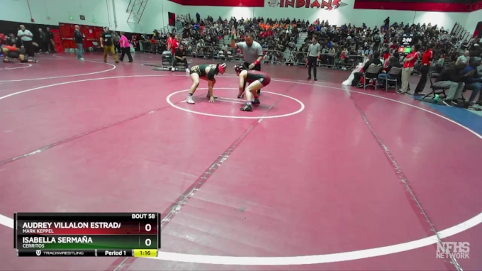 135 lbs Champ. Round 1 - Isabella Sermaña, Cerritos vs Audrey Villalon ...