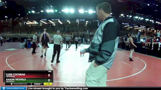 195 lbs Quarterfinal - Kason Nichols, Buchholz vs Luke Cochran, Jefferson