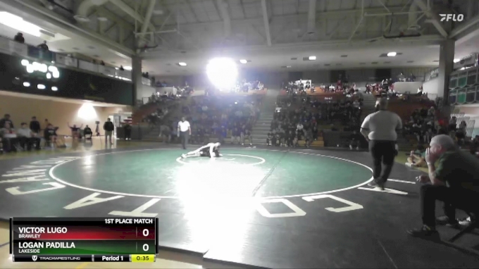 98 lbs 1st Place Match - Logan Padilla, Lakeside vs Victor Lugo, Brawley