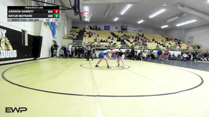 125 lbs Rr Rnd 3 - Addison Garrett, Rogers High School Girls vs Baylin ...
