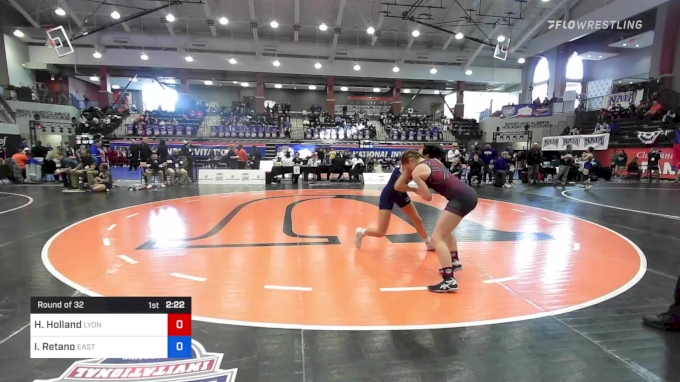 116 lbs Round Of 32 - Hailey Holland, Lyon College vs Irma Retano ...
