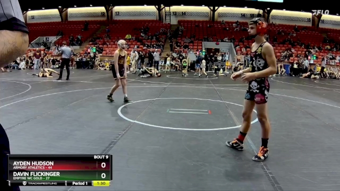 110 lbs Round 3 (8 Team) - Ayden Hudson, Armory Athletics vs Davin ...