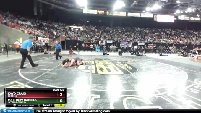 3A 152 lbs 1st Place Match - Kayd Craig, Gooding vs Matthew Daniels ...