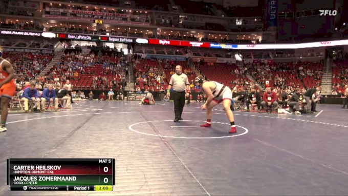 2A-285 lbs Champ. Round 2 - Jacques Zomermaand, Sioux Center vs Carter ...
