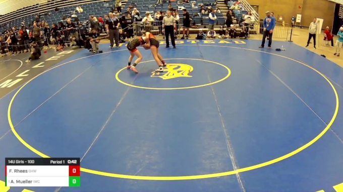 14U Girls - 100 lbs Semis - Annabelle Mueller, ISI Wrestling Club vs ...