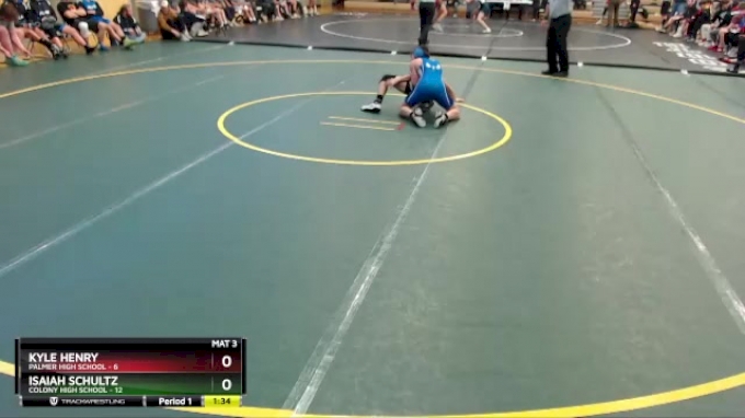 119 lbs Round 1: 1:30pm Fri. - Kyle Henry, Palmer High School vs Isaiah ...