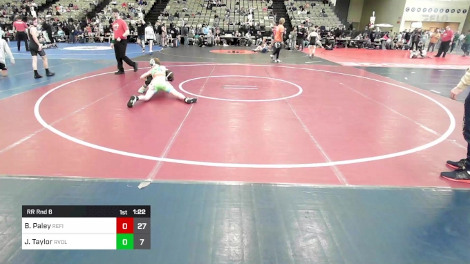 101 lbs Rr Rnd 6 - Ben Paley, Refinery Wrestling Youth vs Joshua Taylor ...
