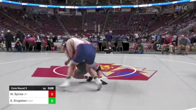 285 lbs Cons Round 3 - Wilson Spires, General McLane vs Gunner ...