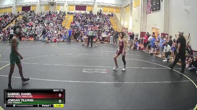 80 lbs Round 1 - Jordan Tillman, Dixie Hornets vs Gabriel Daniel ...