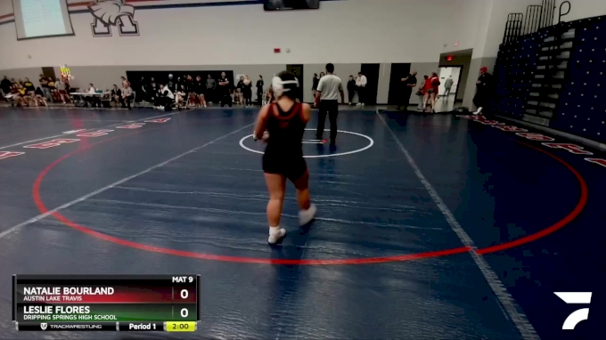 132 lbs Cons. Round 1 - Natalie Bourland, Austin Lake Travis vs Leslie ...