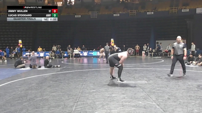 285 lbs Quarterfinal - Jimmy Mullen, Virginia Tech vs Lucas Stoddard, Army