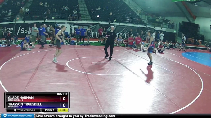 138 lbs Semis & Wb (16 Team) - Glade Harman, Utah Gold vs Trayson ...