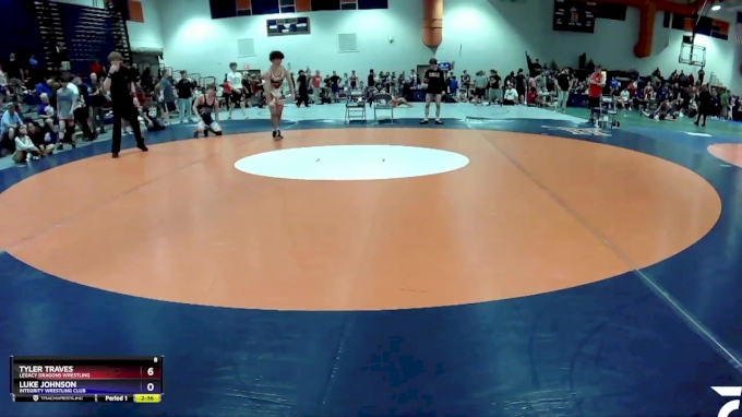 144 lbs Quarterfinal - Tyler Traves, Legacy Dragons Wrestling vs Luke ...