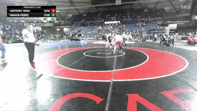 Boys 2A 285 lbs 1st Place Match - Anthony Nava, Toppenish vs Mason ...