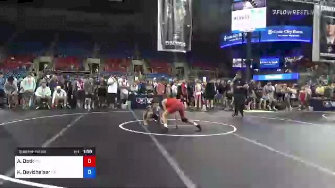 94 lbs Quarterfinal - Ayden Dodd, Ohio vs Kole Davidheiser, Pennsylvania