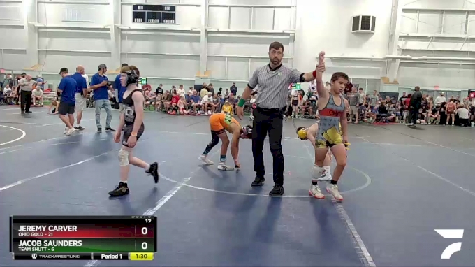 92 lbs Semis & 1st Wrestleback (8 Team) - Jeremy Carver, Ohio Gold vs ...