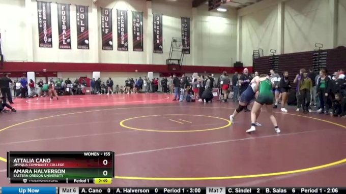 155 lbs Champ. Round 1 - Attalia Cano, Umpqua Community College vs Amara Halverson, Eastern ...