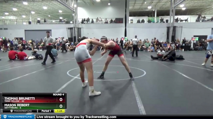 170 lbs Round 4 (6 Team) - Thomas Brunetti, TNWC Yellow vs Mason Rebert ...