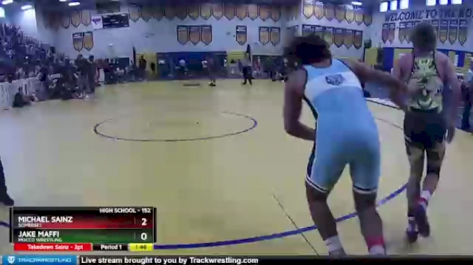 152 lbs Champ. Round 3 - Michael Sainz, Somerset vs Jake Maffi, Mocco ...