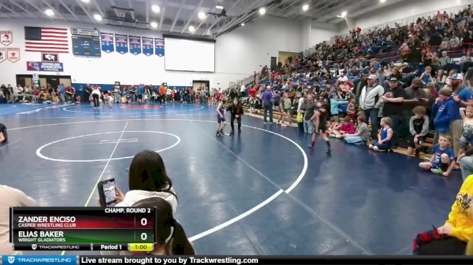 49 lbs Champ. Round 2 - Zander Enciso, Casper Wrestling Club vs Elias ...
