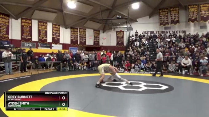 113 lbs 3rd Place Match - Grey Burnett, Perrysburg vs Ayden Smith ...