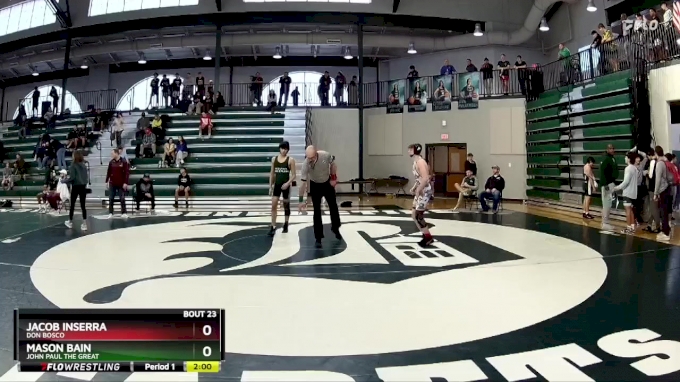 138 lbs Champ. Round 1 - Jacob Inserra, Don Bosco vs Mason Bain, John ...