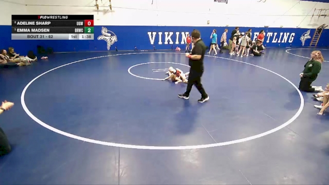 62 lbs 2nd Place Match - Emma Madsen, Bear River Wrestling Club vs ...