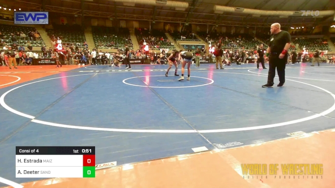 90 lbs Consi Of 4 - Hailey Estrada, Maize vs Audrey Deeter, Sanderson ...