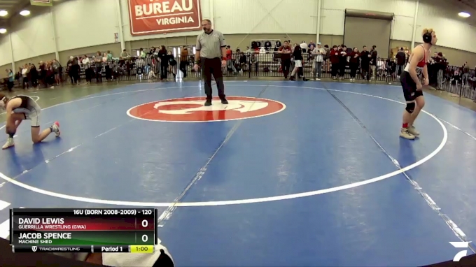 120 lbs Cons. Round 3 - David Lewis, Guerrilla Wrestling (GWA) vs Jacob ...