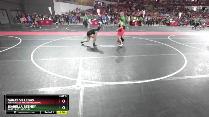 152 lbs Quarterfinal - Isabella Beeney, Lake Mills Mat Club vs Saray ...