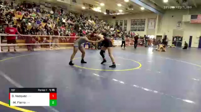 137 lbs Quarterfinal - Michelle Fierro, Chino vs Desiree Vazquez, Covina