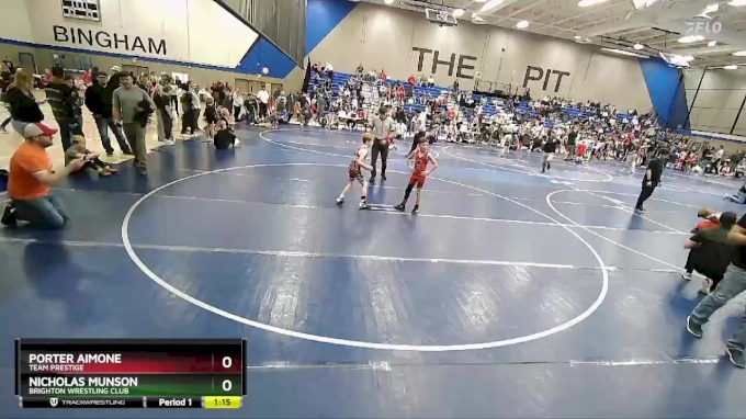 69 lbs Cons. Round 2 - Porter Aimone, Team Prestige vs Nicholas Munson ...