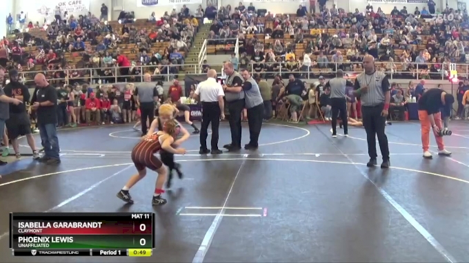 107 lbs Round 2 - Nevaeh Hunter, Elgin High School vs Mia Skinner ...
