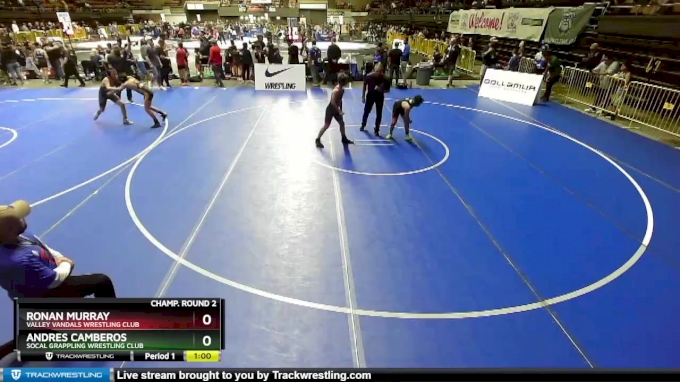 108 lbs Champ. Round 2 - Andres Camberos, Socal Grappling Wrestling ...