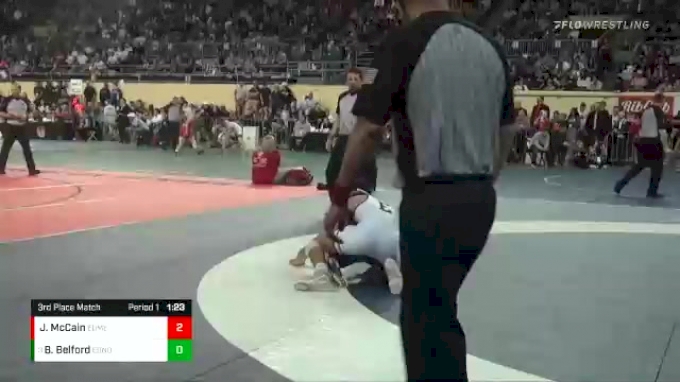 6A-126 lbs 3rd Place Match - Brayden Belford, Edmond North vs Jake ...