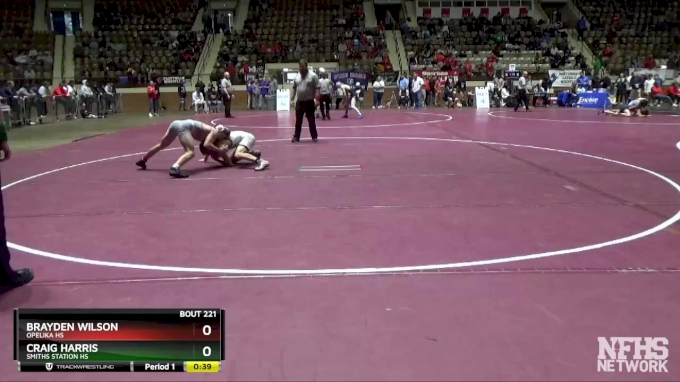 132 lbs Cons. Semi - Craig Harris, Smiths Station Hs vs Brayden Wilson ...