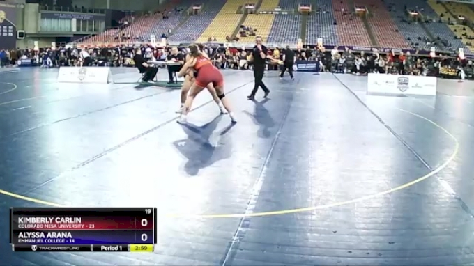 170 lbs 2nd Wrestleback (16 Team) - Alyssa Arana, Emmanuel College vs ...