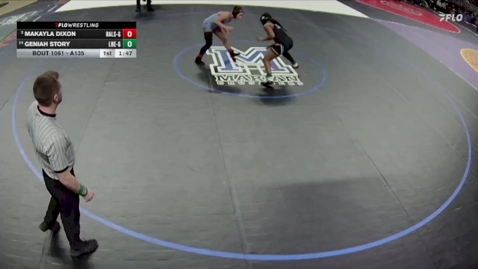 Champ. Round 1 - Makayla Dixon, Ralston Girls vs Geniah Story, Lincoln ...