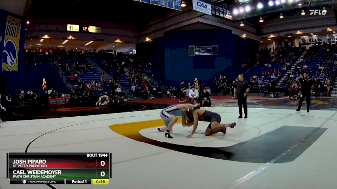165 lbs Cons. Round 7 - Josh Piparo, St Peter Prepatory vs Cael ...