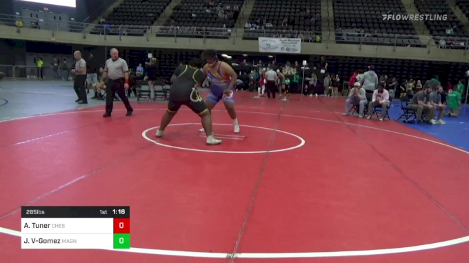 285 lbs Consolation - Aaron Tuner, Chesapeake vs Josue Villarreal-Gomez ...