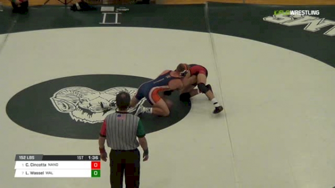 152 lbs Final - CJ Cincotta, North Andover vs Luke Wassel, Walpole