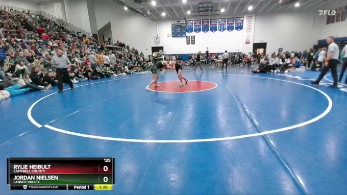 125 lbs 1st Place Match - Jordan Nielsen, Lander Valley vs Rylie ...