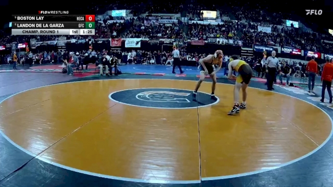 AA - 144 lbs Champ. Round 1 - Boston Lay, Helena Capital vs Landon De ...