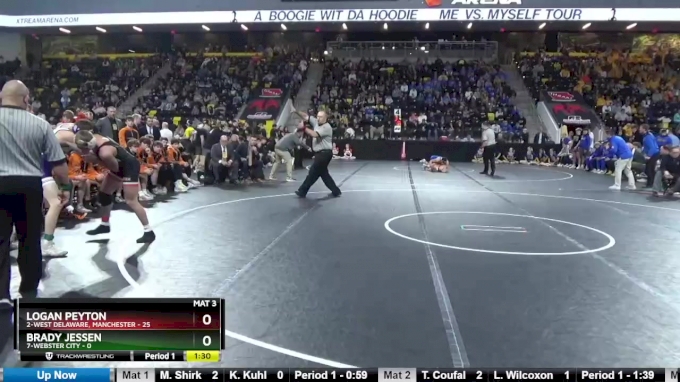 160 lbs Quarterfinal - Logan Peyton, 2-West Delaware, Manchester vs ...