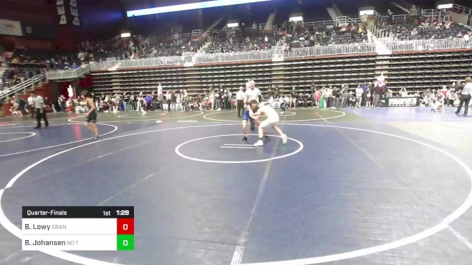 90 lbs Quarterfinal - Brycen Lowy, Grandview Wolves WC vs Beckett ...