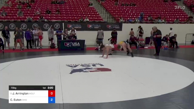 70 kg Rnd Of 32 - Jackson Arrington, Wolfpack Wrestling Club vs Connor ...