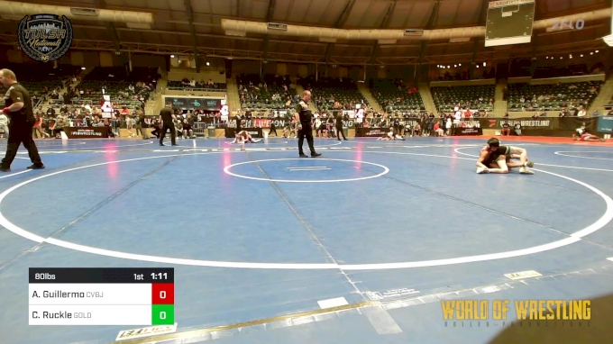 80 lbs Final - Ausome Guillermo, CVBJJ vs Cade Ruckle, GOLDRUSH Academy