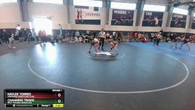 94 lbs Round 1 - Channing Travis, Best Trained Wrestling vs Haylee ...