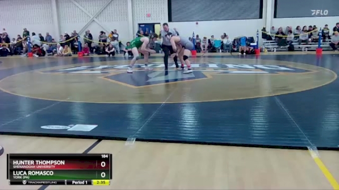 184 lbs Cons. Round 3 - Luca Romasco, York (PA) vs Hunter Thompson ...