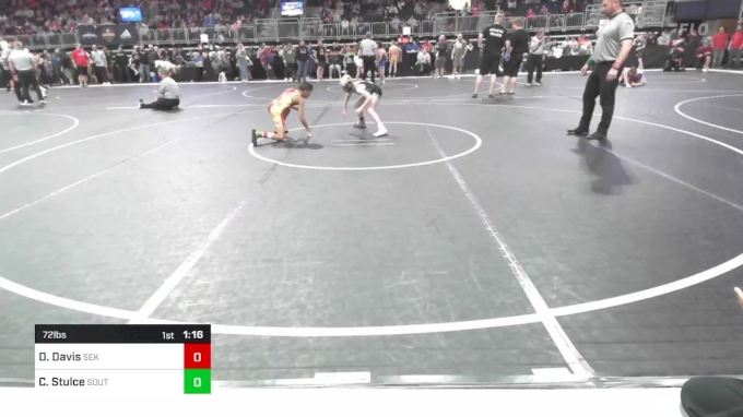 72 lbs Round Of 16 - DK Davis, SEK Elite vs Cobey Stulce, Southern ...